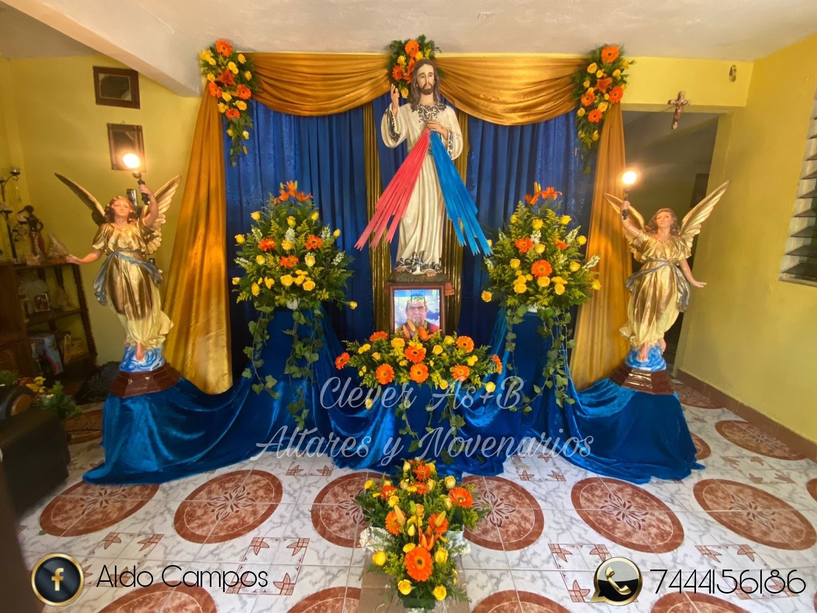 Cómo hacer arreglos de altares religiosos con telas